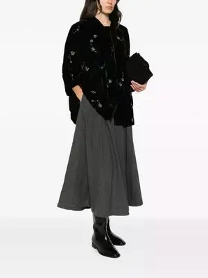 AODRESS Sequin-embellished Velvet Jacket