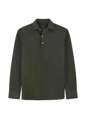 Boggi Milano Sakura Polo In Japanese Jersey - Green