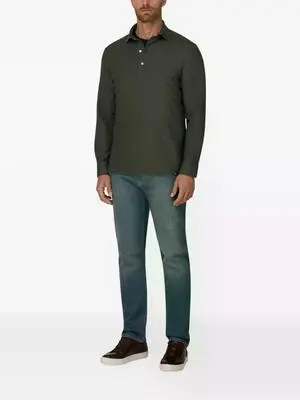 Boggi Milano Sakura Polo In Japanese Jersey