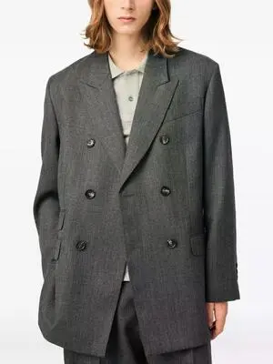 AMI Paris Double Breasted Wool Blazer