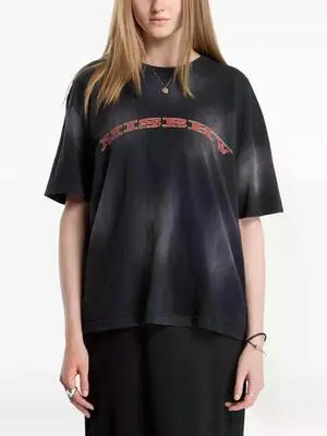 MISBHV Logo-print Faded-effect T-shirt
