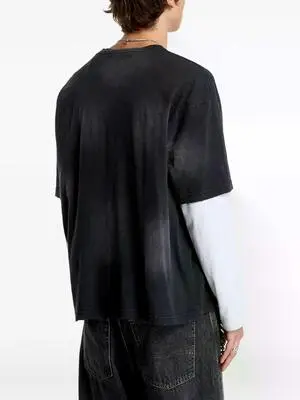 MISBHV Logo-print Faded-effect T-shirt