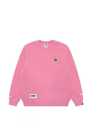 AAPE BY *A BATHING APE Aldo Logo-patch Sweater - Pink
