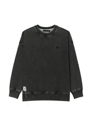 FIVE CM Star-patch Acid-wash Sweatshirt
