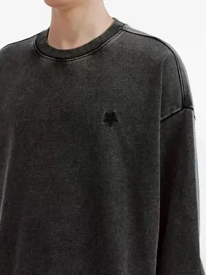 FIVE CM Star-patch Acid-wash Sweatshirt