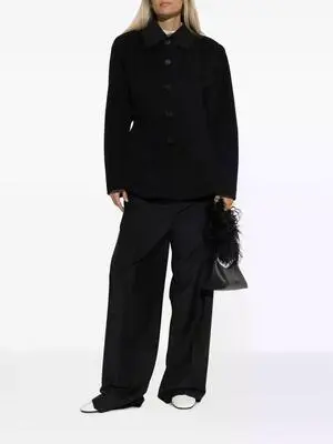 RÓHE Button-up Wool Jacket - Black