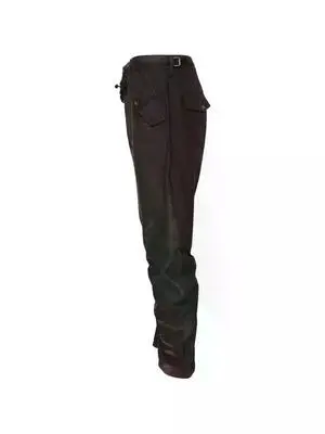 JIYONGKIM Sun-bleached Panelled Tapered Trousers
