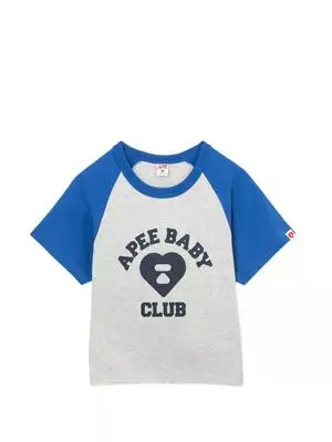 AAPE BY *A BATHING APE Graphic Raglan Tee - Grey