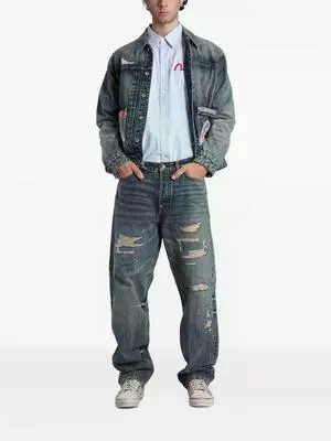 EVISU Logo-print Long-sleeve Shirt