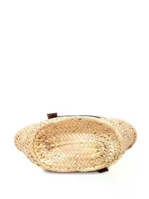 Loewe 2019 Small Raffia Anagram Basket Bag Bucket Bag
