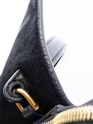 Celine 2015-2026 Nano Grained Calfskin Belt Bag Satchel - Black