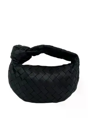 Bottega Veneta 2012-2026 Mini Nappa Intrecciato Jodie Hobo Bag - Black