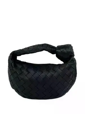 Bottega Veneta 2012-2026 Mini Nappa Intrecciato Jodie Hobo Bag - Black