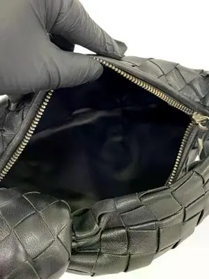 Bottega Veneta 2012-2026 Mini Nappa Intrecciato Jodie Hobo Bag - Black