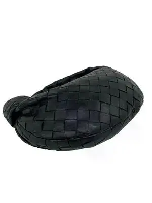 Bottega Veneta 2012-2026 Mini Nappa Intrecciato Jodie Hobo Bag - Black