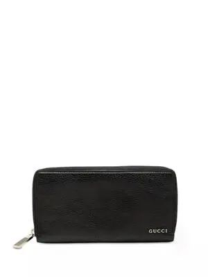 Gucci 2016-2026 Calfskin Zip Around Wallet Long Wallets - Black