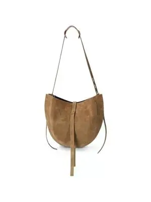 MINOBOSSI Lizzie Suede Shoulder Bag - Brown