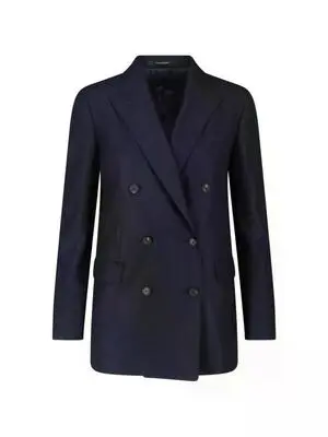 Tagliatore Double-breasted Peak-lapel Blazer - Blue