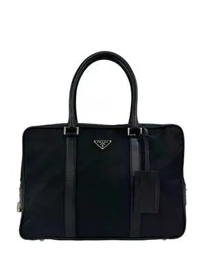 Prada 2013-2026 Tessuto Business Bag - Black