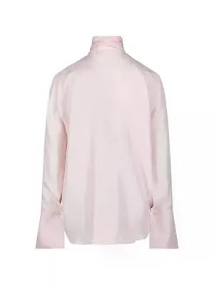 SA SU PHI Tie-neck Silk Shirt