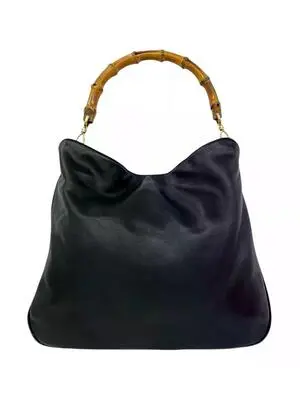 Gucci 1990-2000 Calfskin Bamboo Satchel