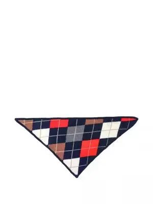 &daughter Argyle-pattern Cashmere Scarf - Blue