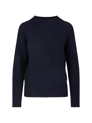 DRUMOHR Raglan-sleeve Merino Wool Sweater - Blue