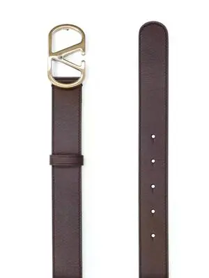 Valentino Garavani Vlogo Signature Leather Belt