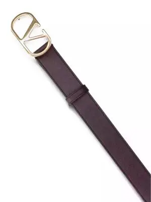 Valentino Garavani Vlogo Signature Leather Belt