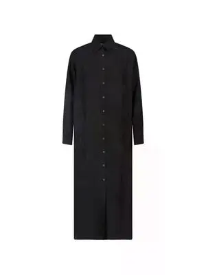UMA WANG Damask-pattern Maxi Dress - Black