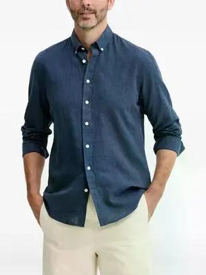 LINDBERGH Button-down Linen Shirt