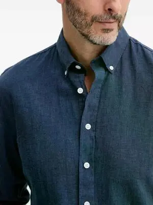 LINDBERGH Button-down Linen Shirt