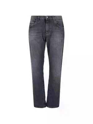 Dolce & Gabbana Logo-patch Jeans - Grey