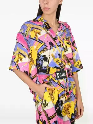 Palm Angels Printed Short-sleeve Shirt