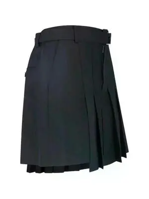 Sacai Belted Pleated Mini Skirt