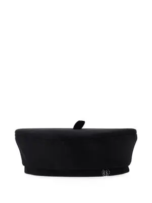 Ruslan Baginskiy Logo-embroidered Beret - Black