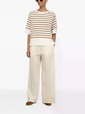SEMICOUTURE Jhonny Wide-leg Trousers - Neutrals