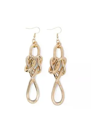 Erika Cavallini Knot-detail Drop Earrings