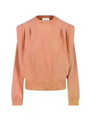 MARANT ETOILE Pleated-shoulder Sweater - Orange
