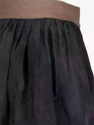UMA WANG Jacquard-woven Gathered Skirt