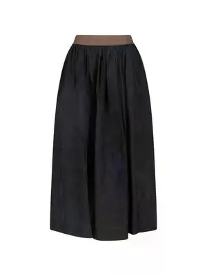 UMA WANG Jacquard-woven Gathered Skirt