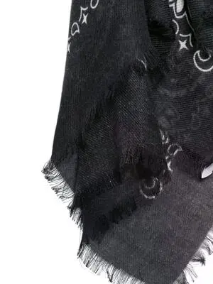 MC2 SAINT BARTH Paisley-print Frayed Scarf
