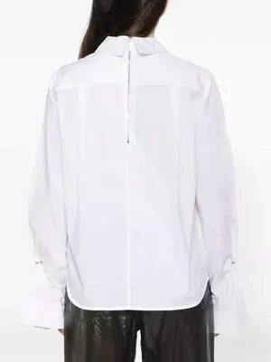 Erika Cavallini Ring-detail Flared-sleeve Shirt