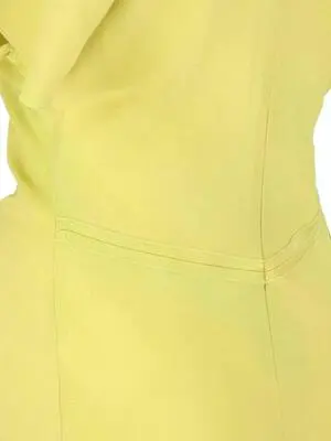 Victoria Beckham Bela Ruched-detail Midi Dress - Yellow
