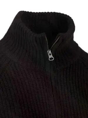 LISA YANG Ribbed Zip-up Cardigan