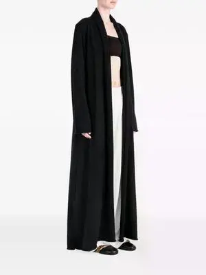 Frenckenberger Shawl-collar Open-front Cardigan