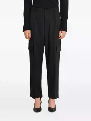 SEMICOUTURE Justina Pocket-detail Trousers - Black