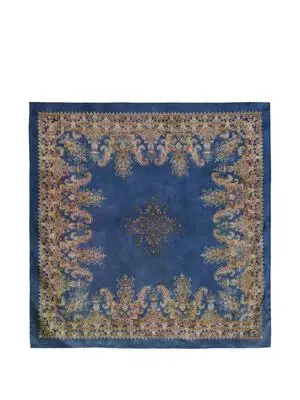 Zimmermann Paisley-print Square Scarf - Blue
