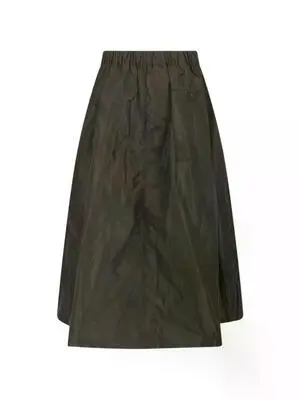 Aspesi Pleated A-line Midi Skirt - Brown
