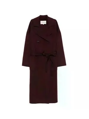 Eric Bompard Double-breasted Belted Coat